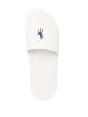 Polo Ralph Lauren Signature Pony Slides - White