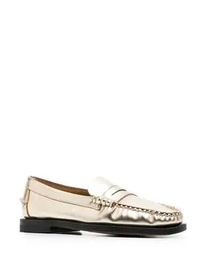 SEBAGO Metallic-finish Round-toe Loafers