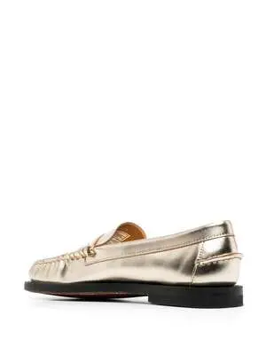 SEBAGO Metallic-finish Round-toe Loafers