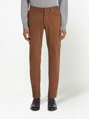Zegna Roccia Slim-fit Jeans - Brown