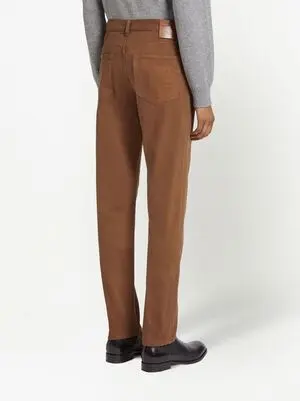 Zegna Roccia Slim-fit Jeans - Brown