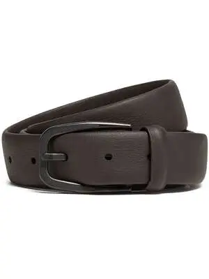 Zegna Leather Belt - Brown