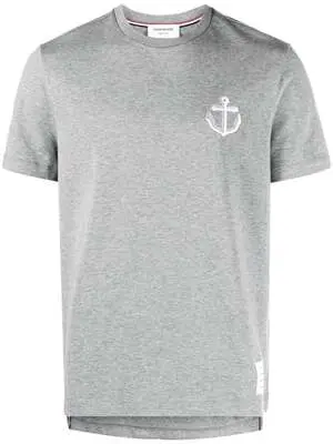 Thom Browne Anchor-embroidered Cotton T-shirt