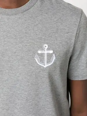 Thom Browne Anchor-embroidered Cotton T-shirt