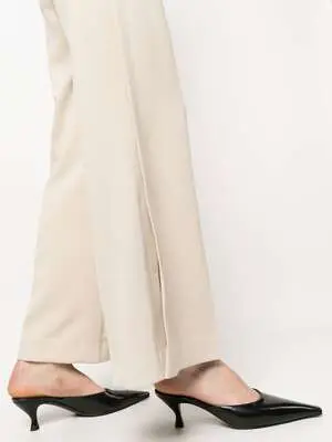 BLANCA VITA Overlapping-panel Palazzo Pants - Neutrals