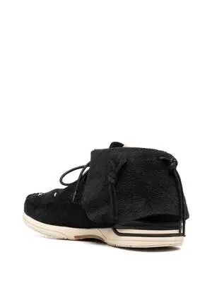 Visvim Lhamo Folk Suede Sneakers - Black