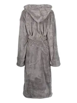 SOHO HOME House Logo-embroidered Robe - Grey