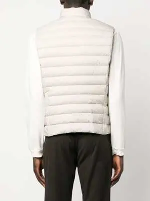 MOORER Padded Zip-up Gilet - Neutrals