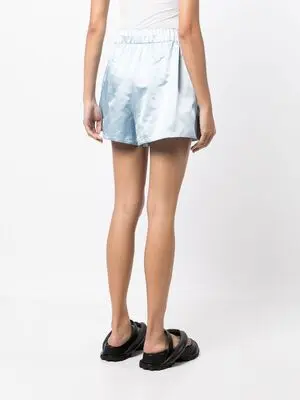 SA SU PHI Elasticated High-waisted Silk Shorts