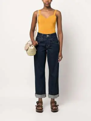 Vince Ribbed-knit Bralette Top