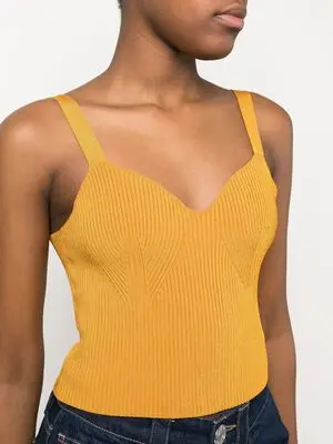 Vince Ribbed-knit Bralette Top