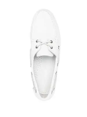SEBAGO Lace-up Whipstitch Loafers - White