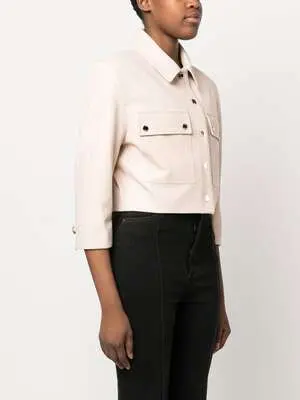 Drome Cropped Leather Jacket