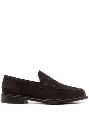 TRICKER'S Adam Suede Penny Loafers - Brown