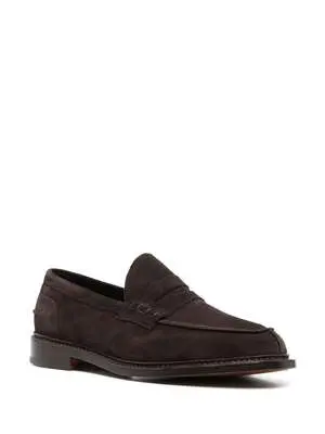 TRICKER'S Adam Suede Penny Loafers - Brown