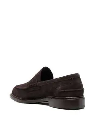 TRICKER'S Adam Suede Penny Loafers - Brown