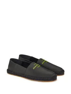 FERRAGAMO Soft Leather Espadrilles