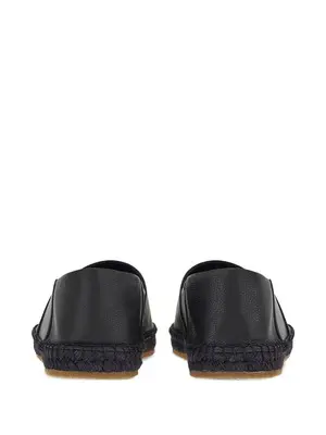 FERRAGAMO Soft Leather Espadrilles