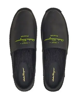 FERRAGAMO Soft Leather Espadrilles