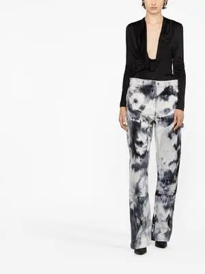 Versace Cowl-neck Long-sleeved Bodysuit