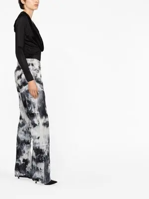 Versace Cowl-neck Long-sleeved Bodysuit