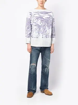 DOUBLET Graphic-print Long-sleeved Top