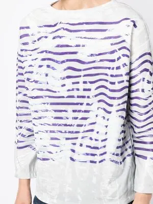 DOUBLET Graphic-print Long-sleeved Top