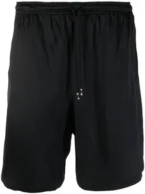 LANEUS Elasticated Waistband Cotton Shorts