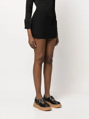 BLANCA VITA Mini Skirt - Black