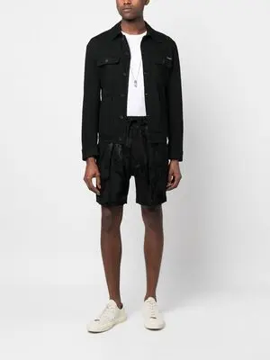 TOM FORD Leaf-print Above-knee Length Shorts