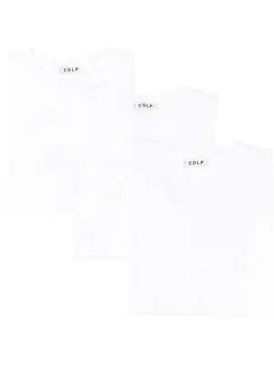 CDLP Short-sleeve Cotton-blend T-shirt - White