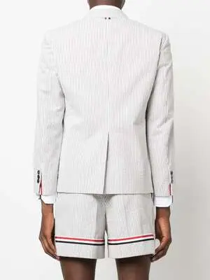 Thom Browne Seersucker Single-breasted Blazer