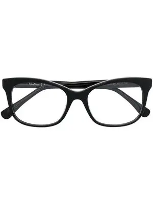 Max Mara Cat-eye Frame Logo Glasses - Black