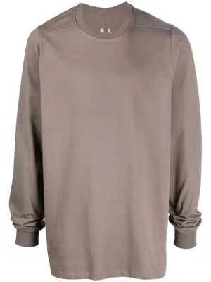 Rick Owens Long-sleeve Cotton T-shirt - Brown