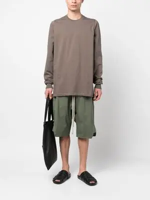 Rick Owens Long-sleeve Cotton T-shirt - Brown