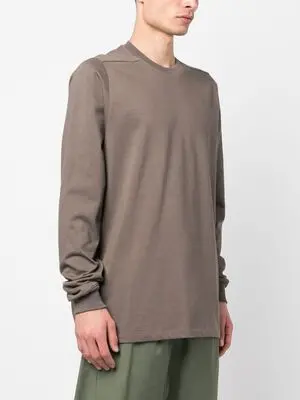 Rick Owens Long-sleeve Cotton T-shirt - Brown