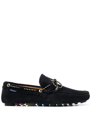 Paul Smith Rope-detail Suede Loafers - Blue