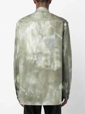 Balmain Faded-effect Military Jacket - Green