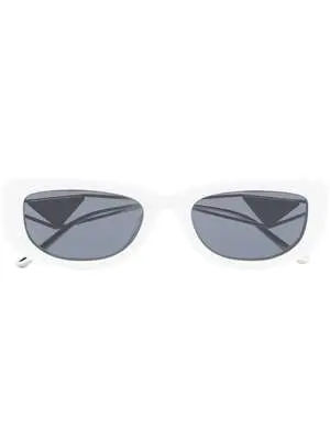 Prada Triangle-logo Sunglasses - White