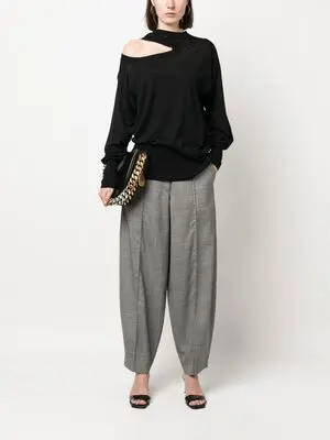 Stella McCartney Cut-out Knitted Top - Black