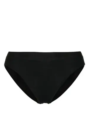 Natasha Zinko Cotton Patch-detail Briefs - Black