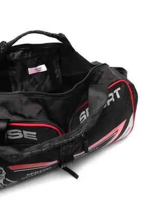 Martine Rose Foldable Logo-Print Sports Bag In Black - 50% Off