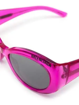 Balenciaga Debossed-logo Cat-eye Sunglasses