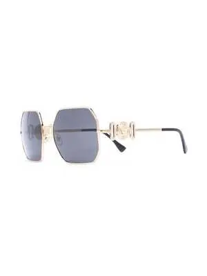 Versace Temple Hexagonal-frame Sunglasses