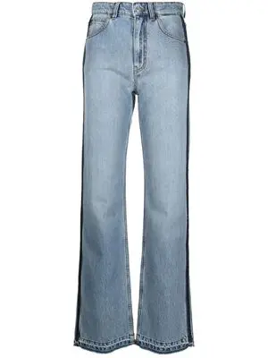 Victoria Beckham Julia High-waisted Straight Jeans - Blue