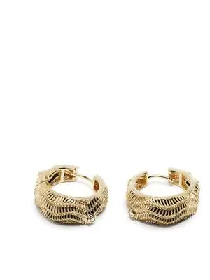 Yvonne Léon 9kt Yellow Diamond Hoop Earrings