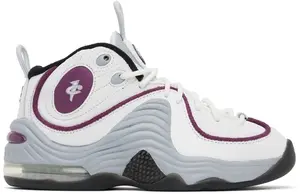 Nike Nike White & Purple Air Penny II Sneakers - Summit White/rosewoo