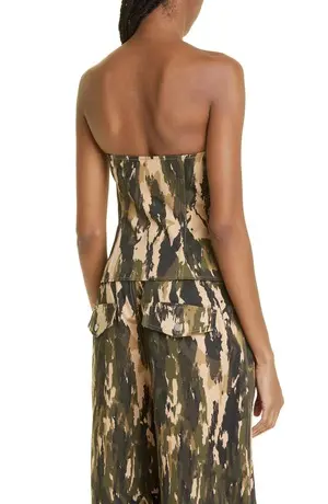 DION LEE Camo V-wire Corset Top