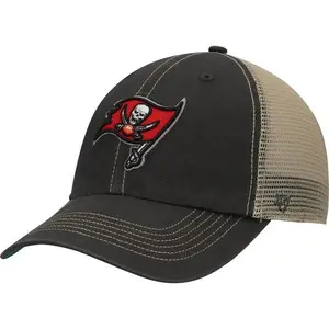 '47 Tampa Bay Buccaneers Trawler Trucker Clean Up Snapback Hat - Pewter