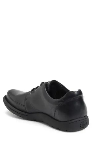 BØRN Nigel Plain Toe Derby - Black Leather